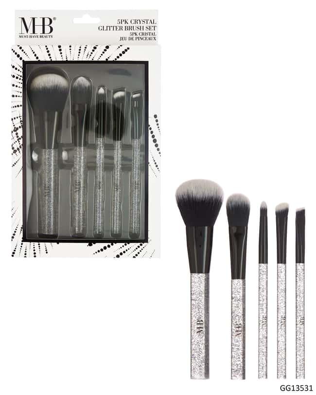 glitter makeup brushes