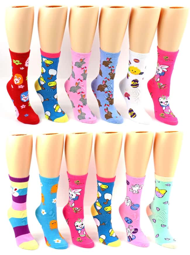 easter womens socks