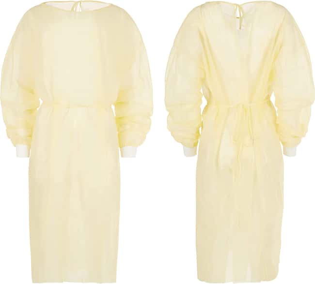 Yellow Medical Isolation Gowns