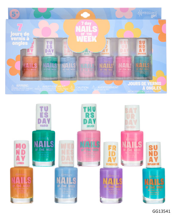 7-Day Nails of the Week Set - Assorted Colors