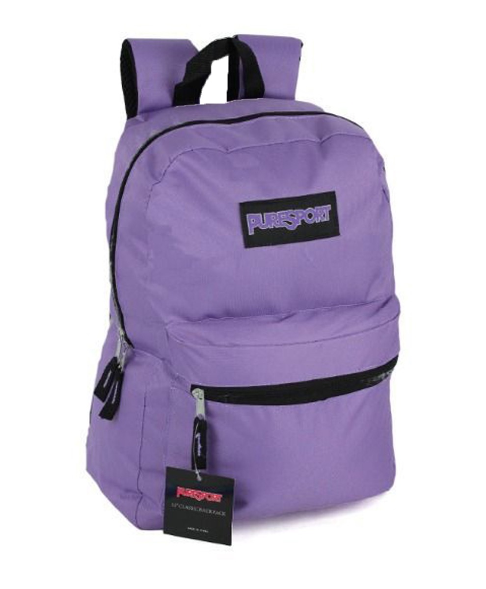 Classic 15" PureSport Backpacks in Purple| 12 Backpacks per case ...