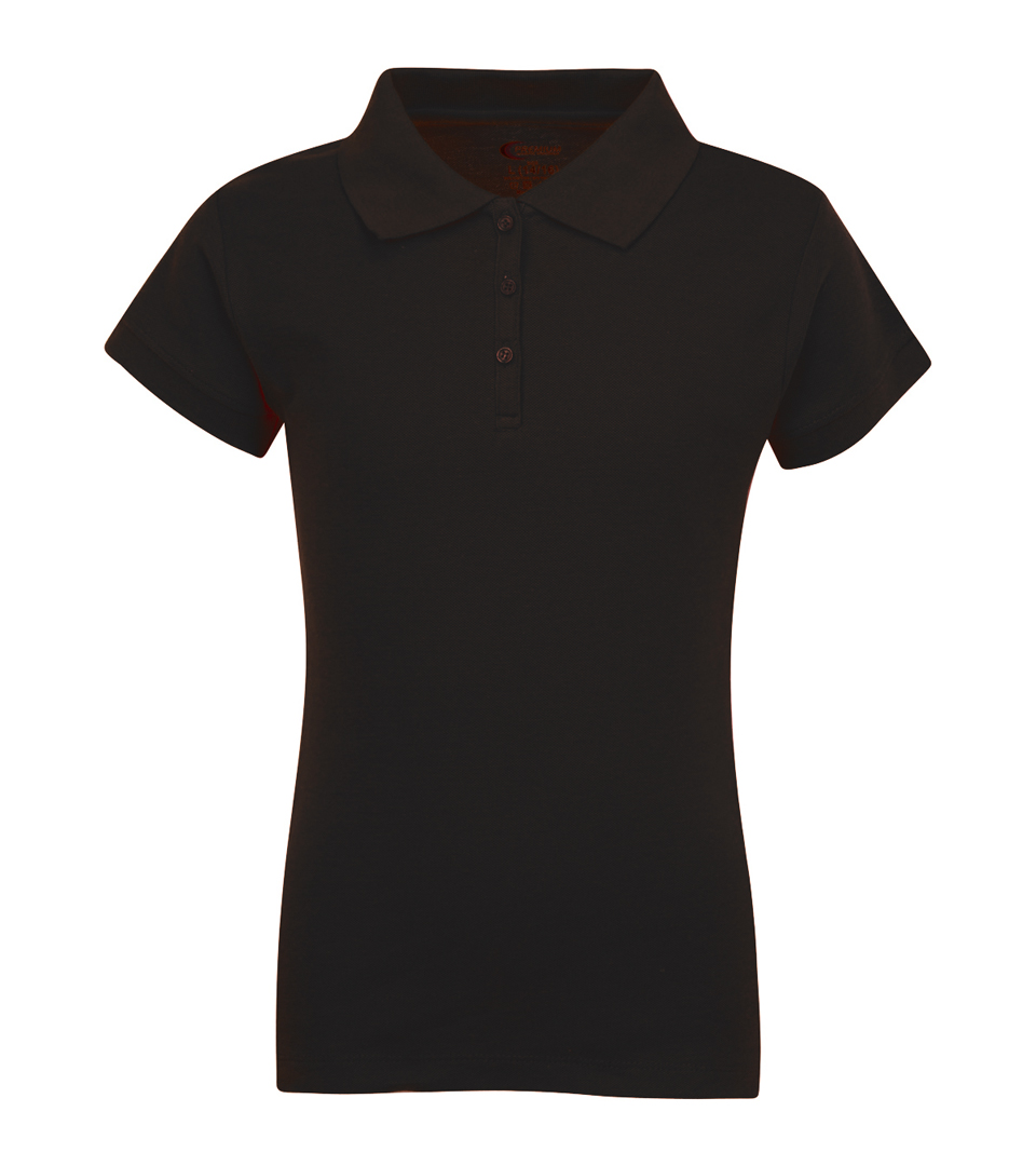 Girl's School Uniform Short Sleeve Polo Shirts - Black - Choose Your ...