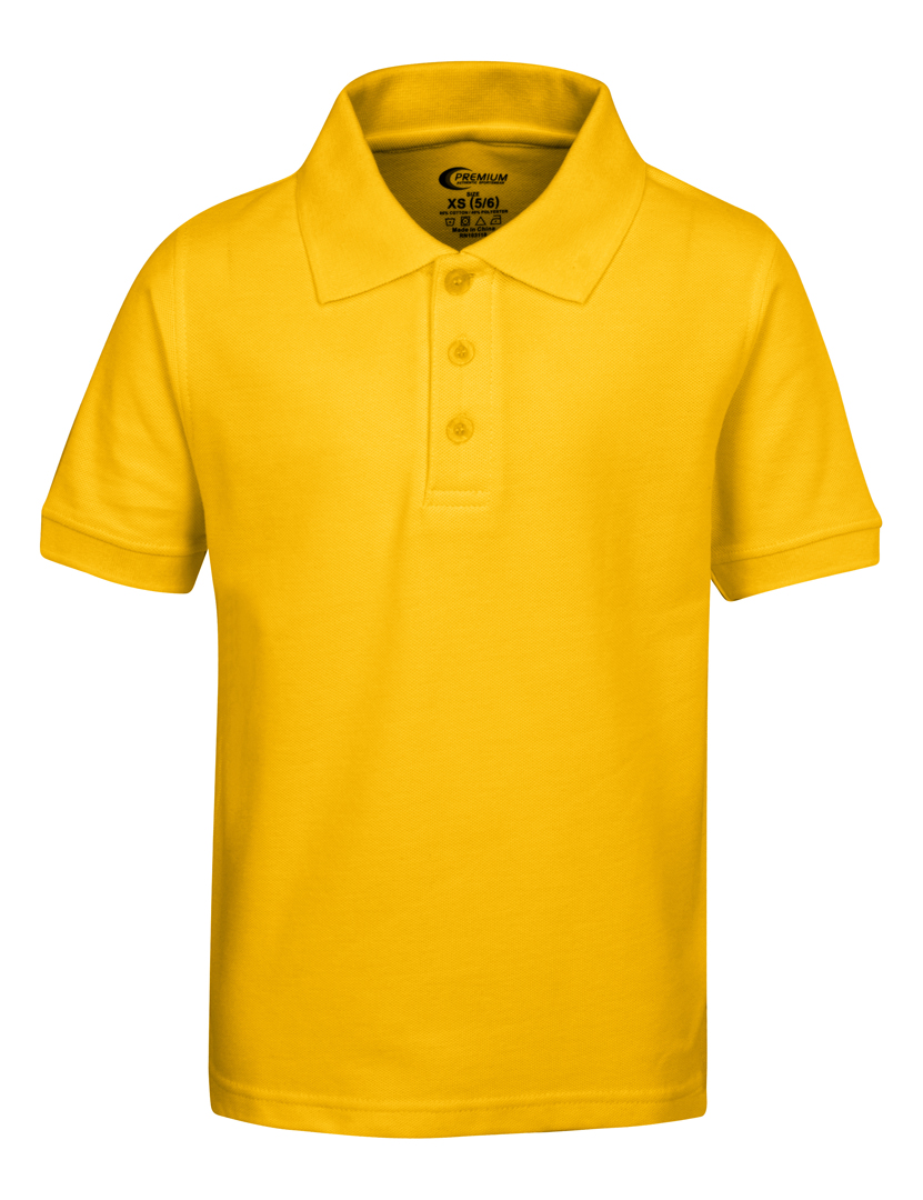 Gold Polo Shirts School Uniform